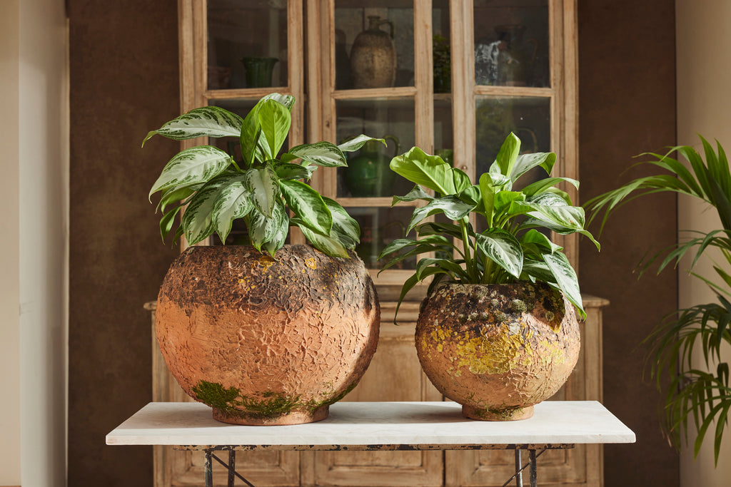 Italian Terracotta Planters | Garden Antiques | Violet Grey