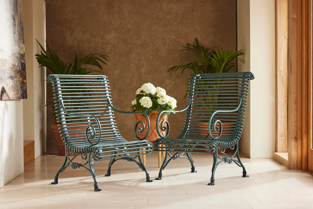 Rare Arras Chairs | Garden Antiques | Violet Grey