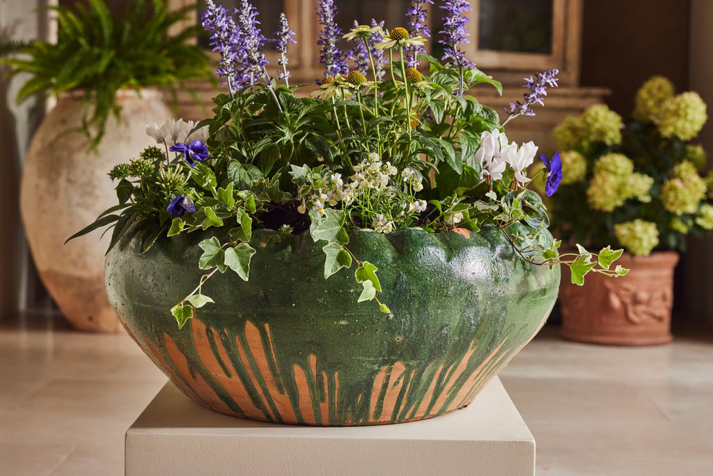 Italian Terracotta Planter | Garden Antiques | Violet Grey