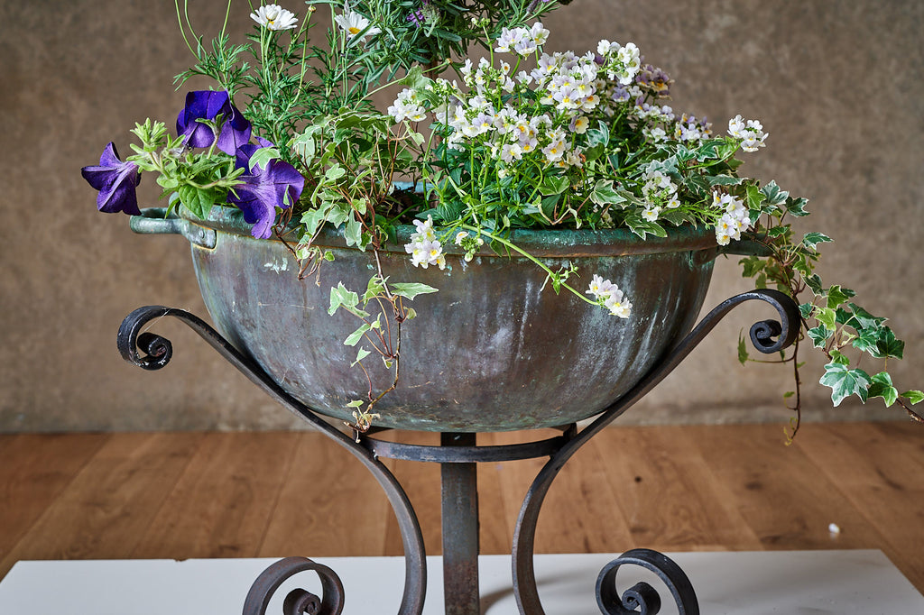 Copper Bowl Planter | Garden Antiques | Violet Grey