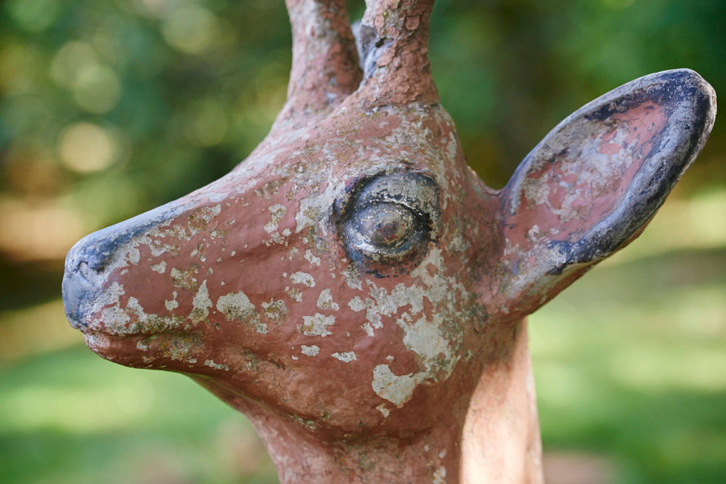 French Roe Deer and Fawn | Garden Antiques | Violet Grey